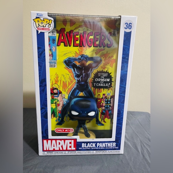 Funko | Toys | Funko Pop Comic Covers Marvel Black Panther Nib 36 The ...